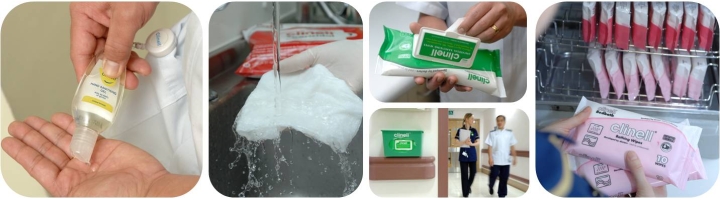 Clinell Bed Bath & Body Wash Wipes - Patient Cleansing & Care - HOSPITAL